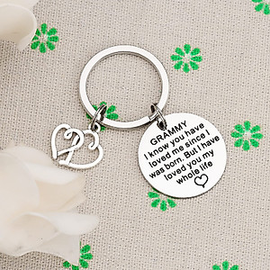 AHAETH Grammy Gift Keychain Best Grammy Ever Key Chains for Women Worlds Best Grammy Charm Keyring Grammy Keychain