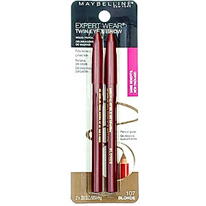 Maybelline Expert Eyes Brow And Eye Pencil, Blonde [107], 0.03 oz ( Pack of 4)