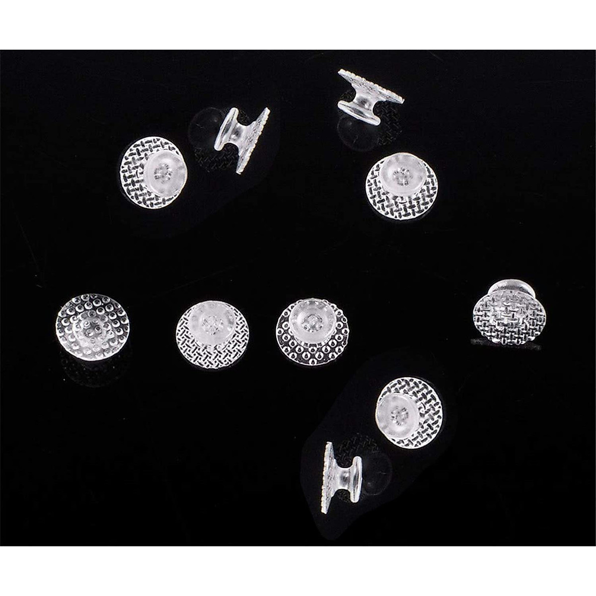 SmileTech Transparent Orthodontic Composite Dental Ceramic Lingual Buttons Bondable Round Base (1 Pack)