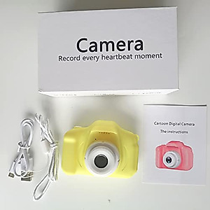 Children's Digital Camera HD Cartoon Can Take Pictures of Children Mini Children's Camera (Yellow)