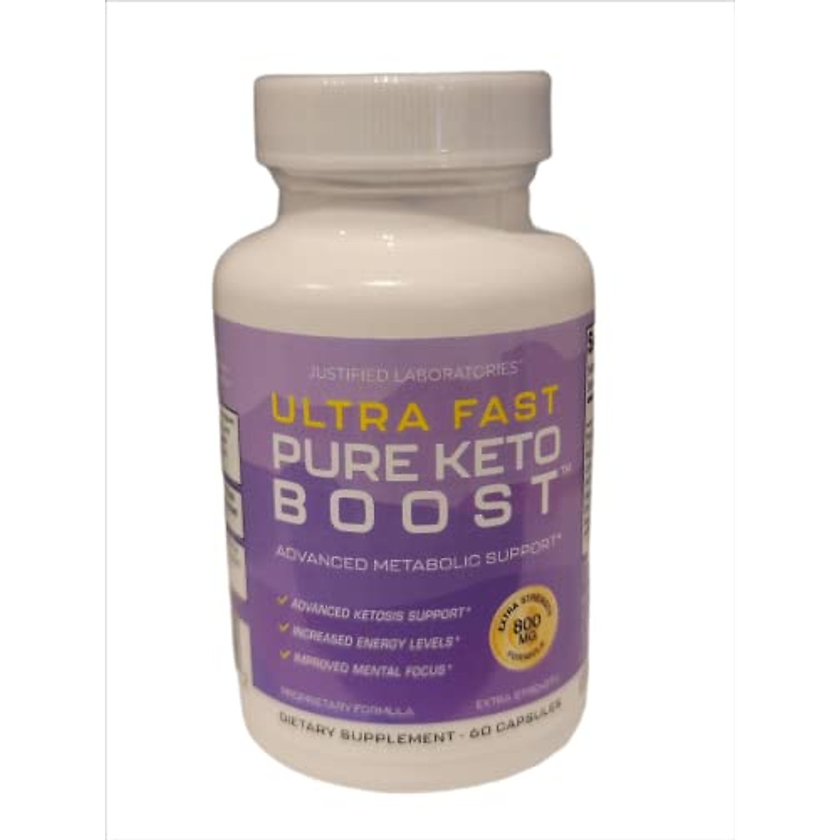 Ultra Fast Pure Keto Boost Pills Advanced BHB Ketogenic Supplement Exogenous Ketones Ketosis for Men Women 60 Capsules 10 Bottles