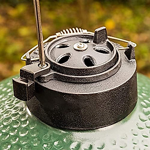 Big Green Egg Compatible Rain Cap & Adapter - Fits to Medium, Large, XL & 2XL Big Green Egg - Works With Older Pinwheel Chimney Tops and BGE's New Slide Top - CHIMNEY TOP NOT INCLUDED