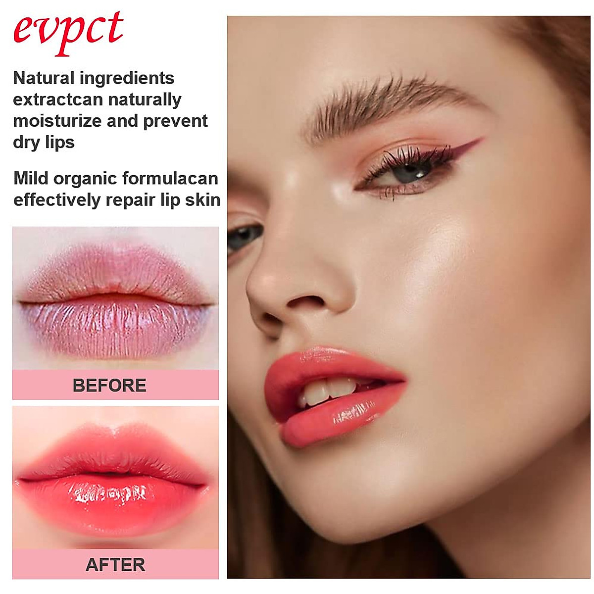 BINGBRUSH Color Changing Lipstick Queen,PH Mood Long Lasting Lip Gloss Korean Lip Balm Tinted Magic Makeup Moisturize Lipstick Set (2pcs Strawberry, 2 Count (Pack of 1))