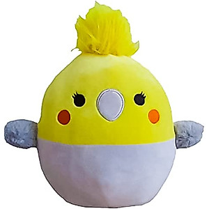 Squishmallows Official Kellytoy Plush 8 Inch Squishy Soft Plush Toy Animals (Charlize Cockatiel)