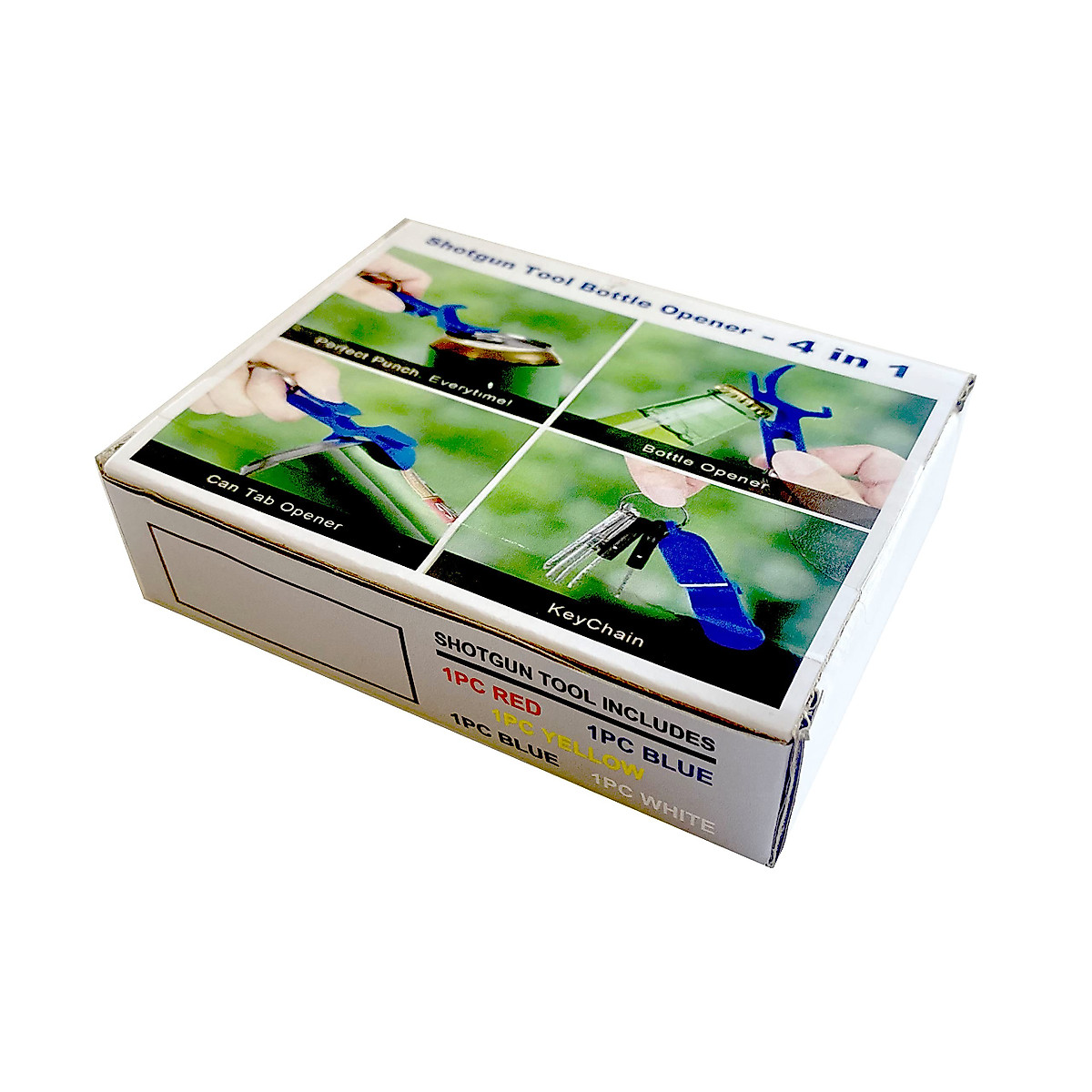 5-PCS box pack shotgun tools beer bottle opener-5color package-beer serving shotgun tools-including stainless steel ring, rugged 66 nylon drinking multi-function accessories