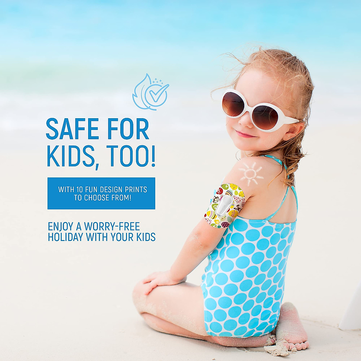 Dexcom G6 Easter Theme precut Adhesive Patches, 5 Pack. Split Backing.