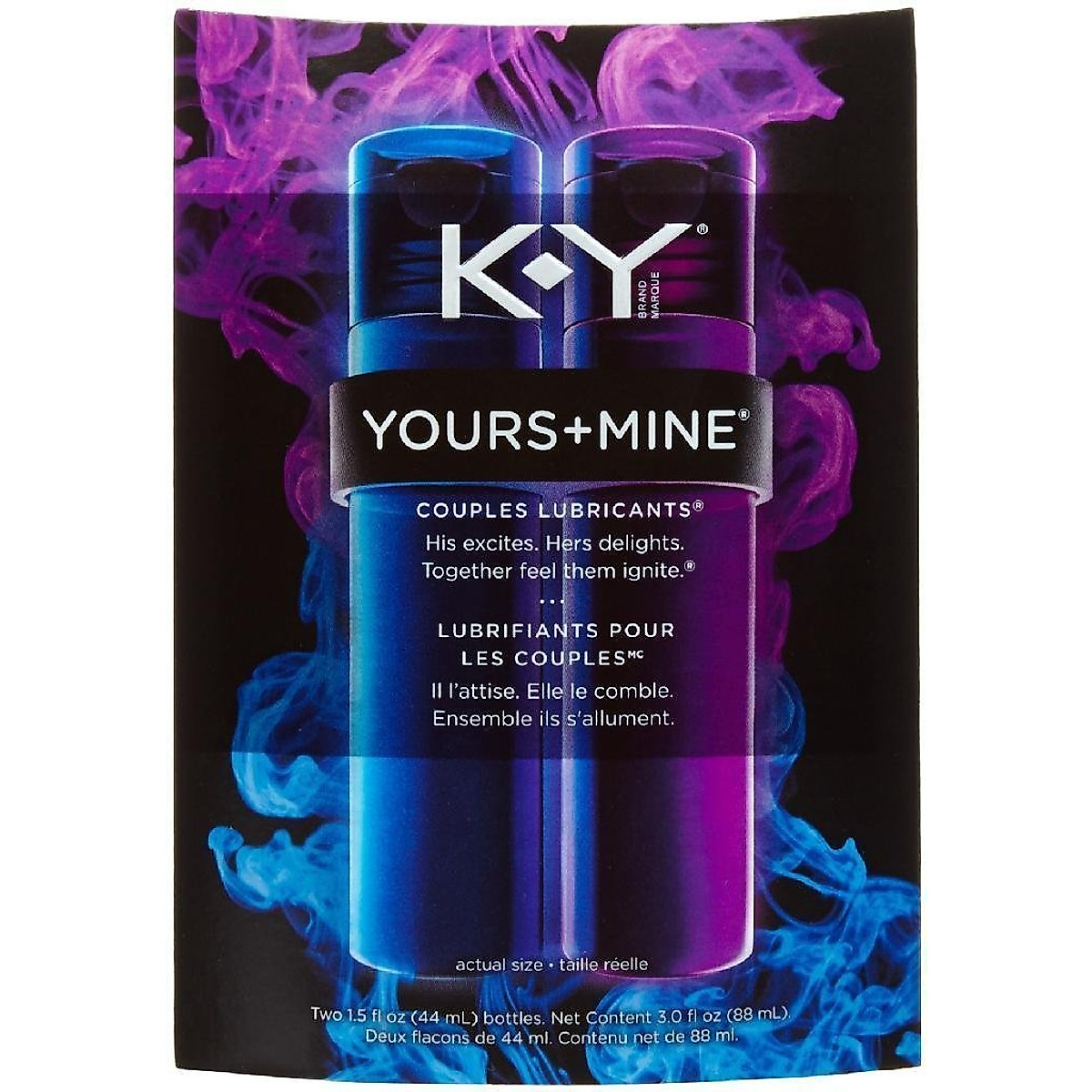 K-Y Yours + Mine Personal Lubricants For Couples 2 ct