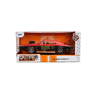 Big Time Muscle 1:24 1970 Dodge Charger RT Voodoo Die-Cast Car, Toys for Kids and Adults