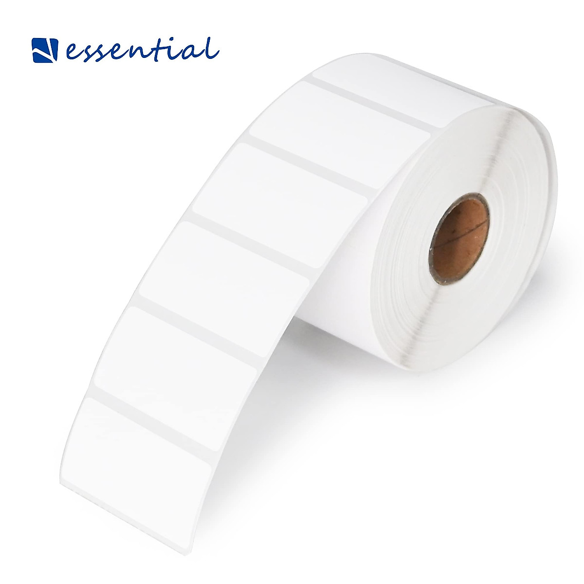 ESSENTIAL 2"x 1" White Direct Thermal Barcode Labels, Shipping Labels, Compatible with Zebra & Rollo Label Printer, 1300 Labels of Roll (1 Roll)