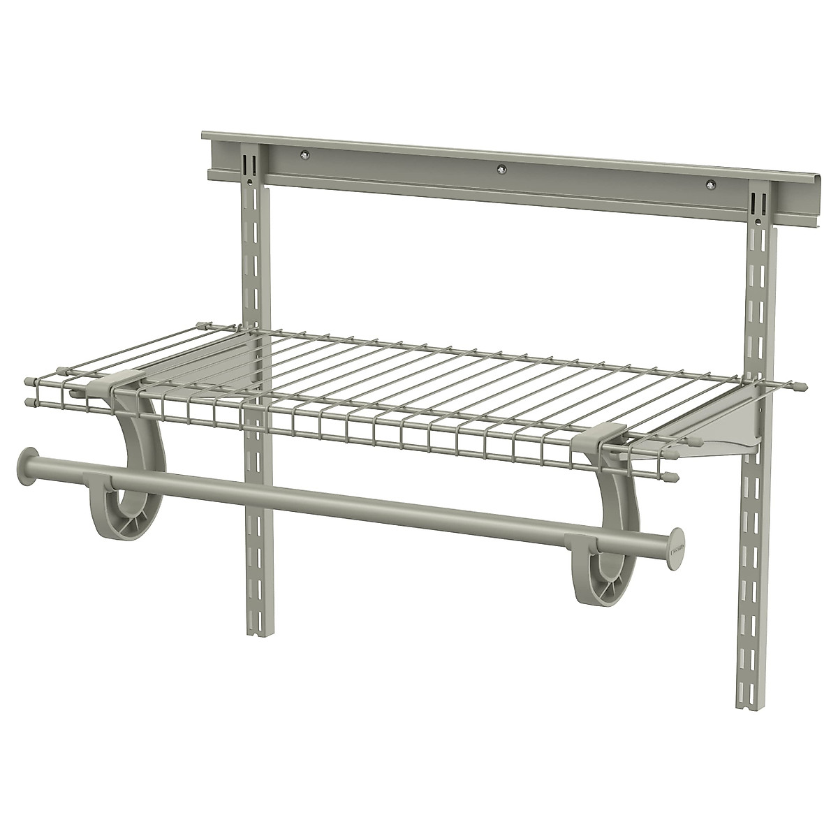 ClosetMaid SuperSlide Hang Rod End Caps, 2-Pack, Nickel Finish, for SuperSlide Closet Rod Bars