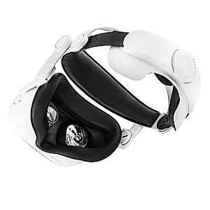 Head Strap for VR Quest 2, VR Quest 2 Elite Strap Replacement for Enhanced Support and Comfort in VR, Detachable and Adjustable Head Strap Accessories for Meta VR Quest 2 (White)