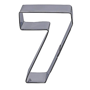 Number (7) Cookie Cutter, Premium Food Grade Stainless Steel, Dishwasher Safe
