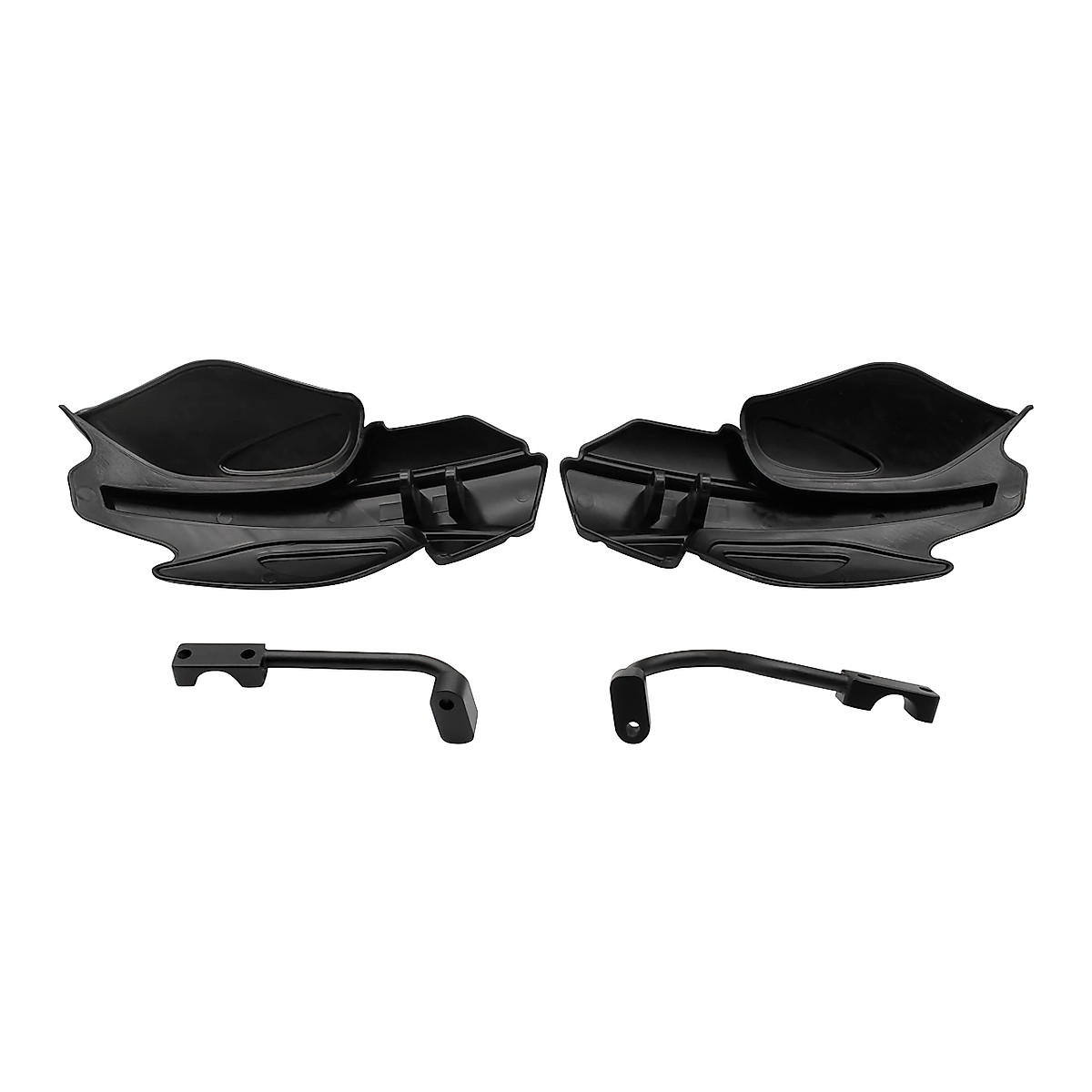 SAUTVS Handguards with Mount Brackets Kit for Polaris Sportsman Scrambler 400 450 570 850 XP 1000 2007-2024 Black Hand Guards Protector Accessories (2PCS, Replace #2876846, 2879380)