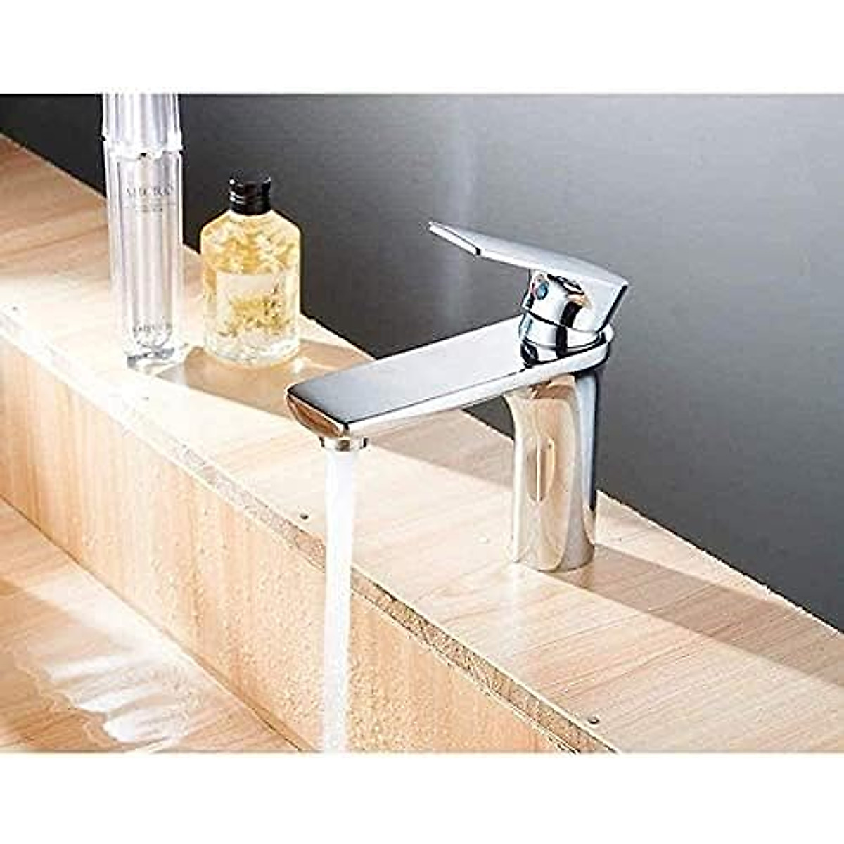 Faucet Kitchen Tap Kitchen Faucet New Bathroom Sink Faucet Chrome Single Handle Basin Faucet Mixer Hot & Cold Water Bath Accessories