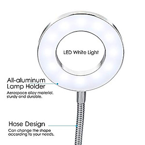 Makeup Table Lamp, USB Makeup Tattoo LED Lamp, Beauty Lamps, Microblading Light Beauty Table Lamp with Clamp LED Desk Lamp for Eyebrow/Eyeliner