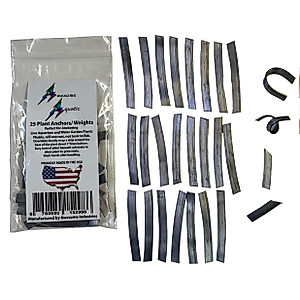 Plant Anchors/Weights 25 pk Strip Lead Ribbon Live Plants Awesome Aquatic Weight Anchor (25 Pack Strips)