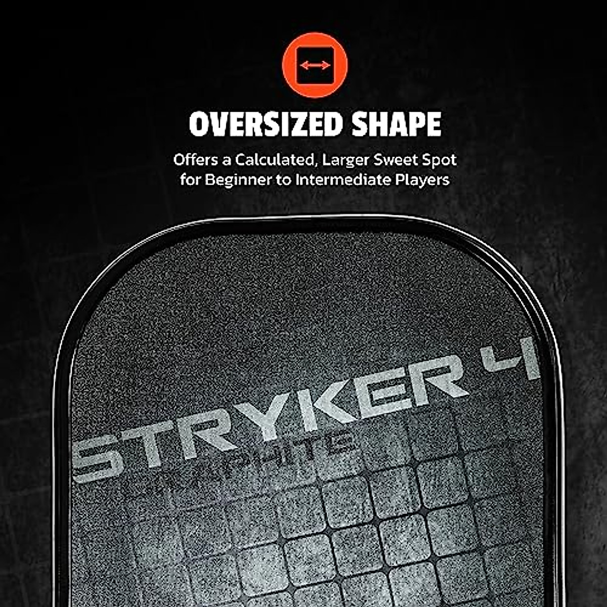 Onix Graphite Stryker Pickleball Paddle Features Oversized, Nomex, Paper Honeycomb Core, and Graphite Face