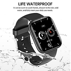 HYSTORM Smart Watches for Men Women, 1.81" Smart Watch with Bluetooth Call, Fitness Tracker Watch IP68 Waterproof Multiple Sports Modes Smartwatch for Android Phones iPhone