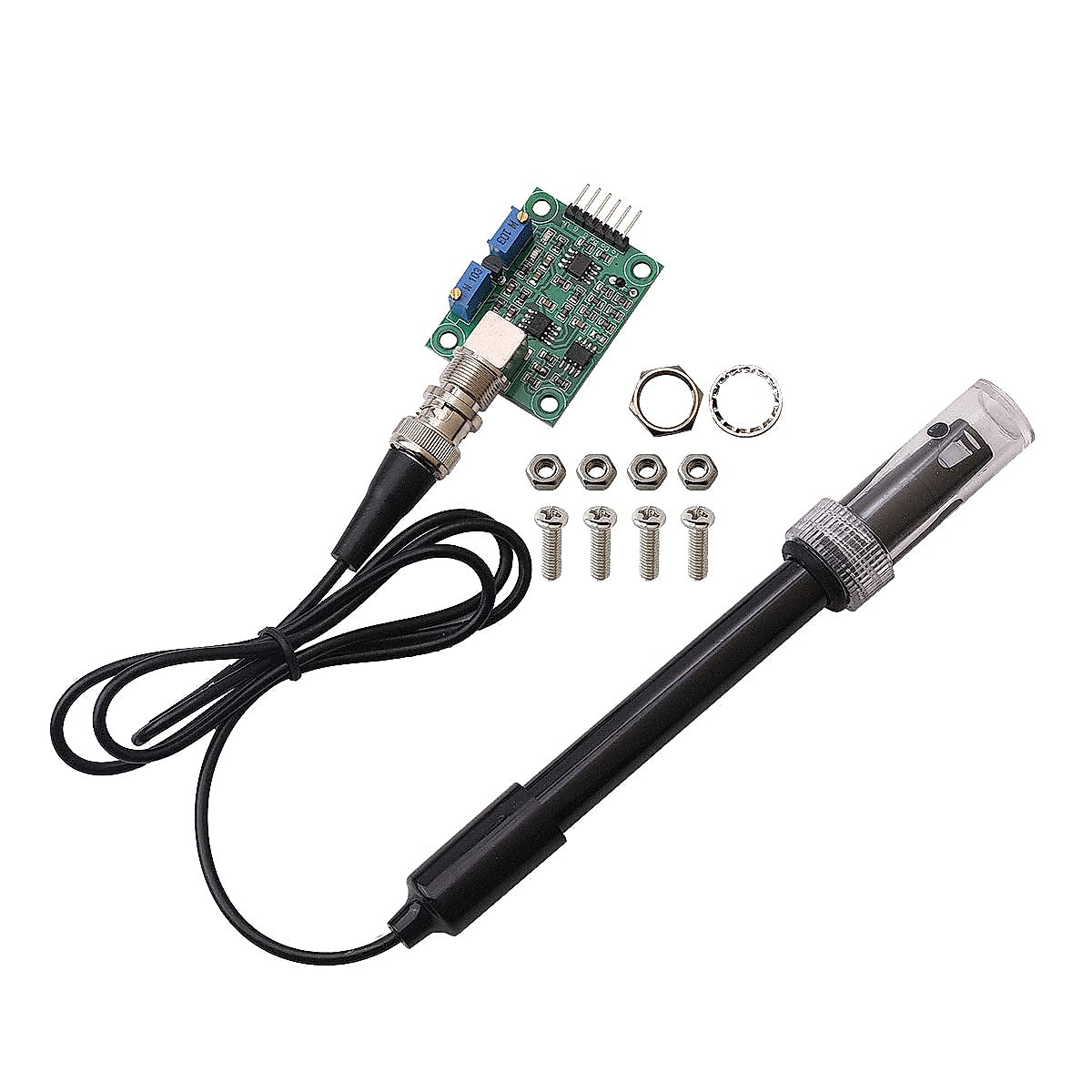 OCESTORE PH Value Detect Sensor Module PH0-14 + PH Electrode Probe BNC for Arduino PH Value Detect Sensor