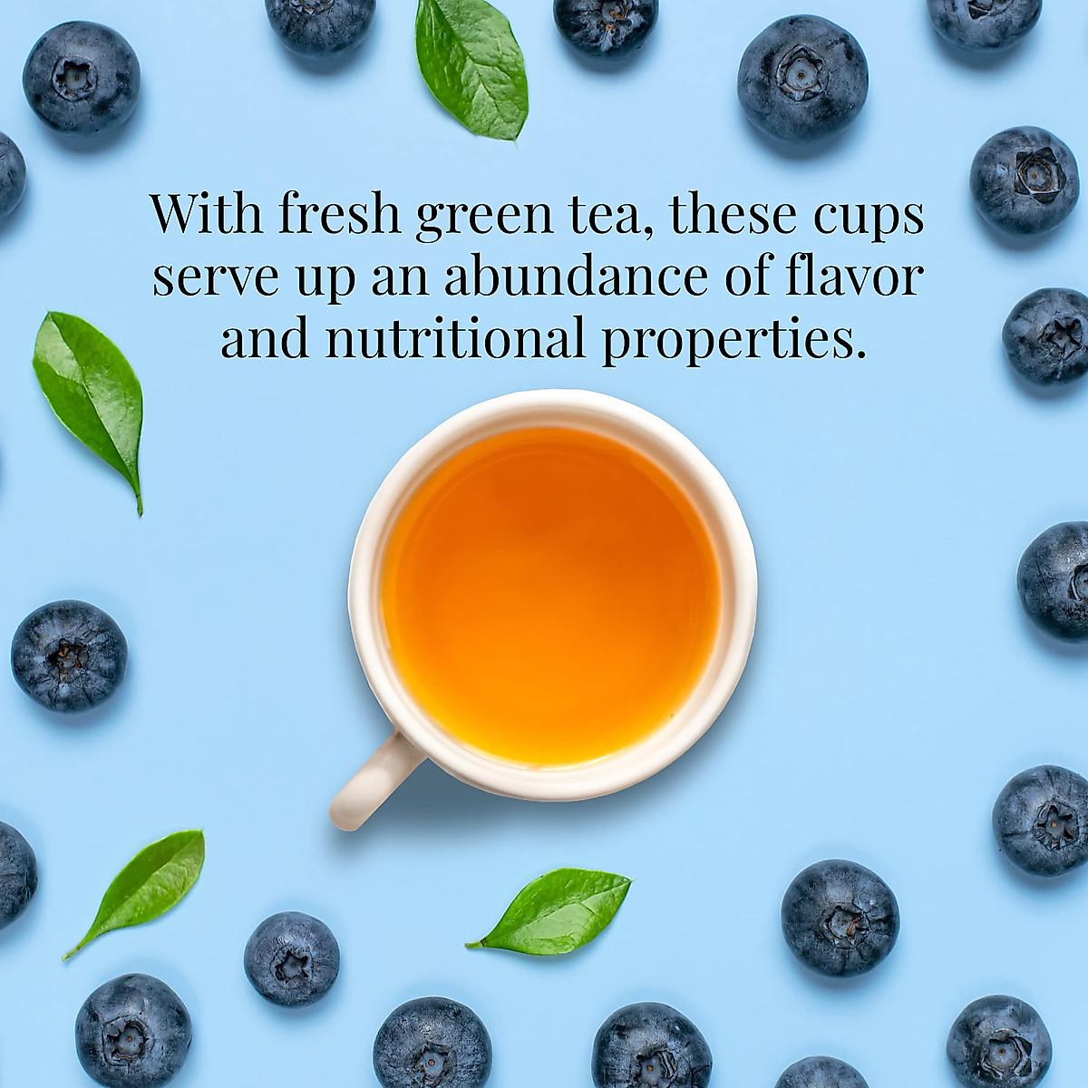 The Republic of Tea Organic Blueberry Green Superfruit Tea, 50 Tea Bag Tin