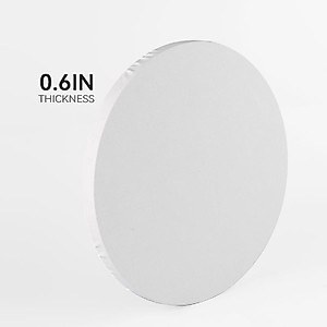 Transon 12inch Artist Round Canvas Primed Stretched Canvas Ready for Painting Pack of 2