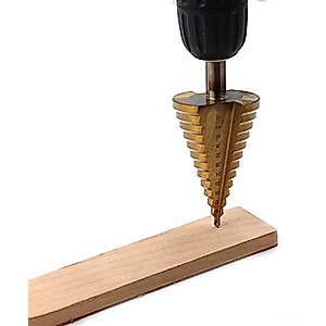 Driak 4-52mm Metric HSS Titanium Surface Step Drill Bit Set for Wood Metal Hard Materials Hole Drilling Tool