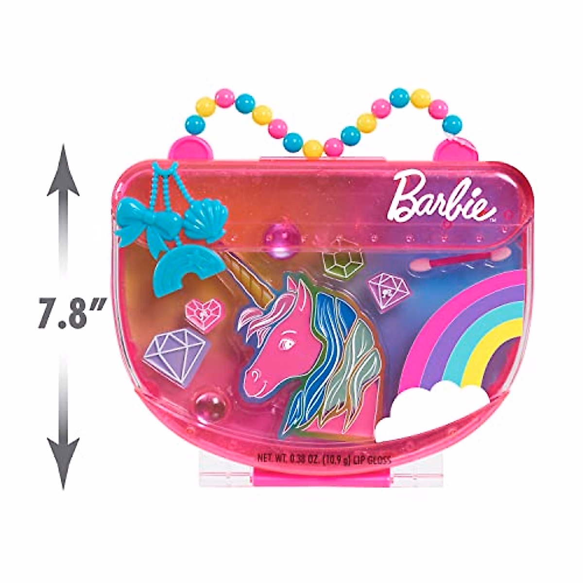 Barbie Purse Perfect Makeup Case, 9-piece Kids Pretend Play Makeup Set, Kids Toys for Ages 5 Up, Gifts and Presents by Just Play