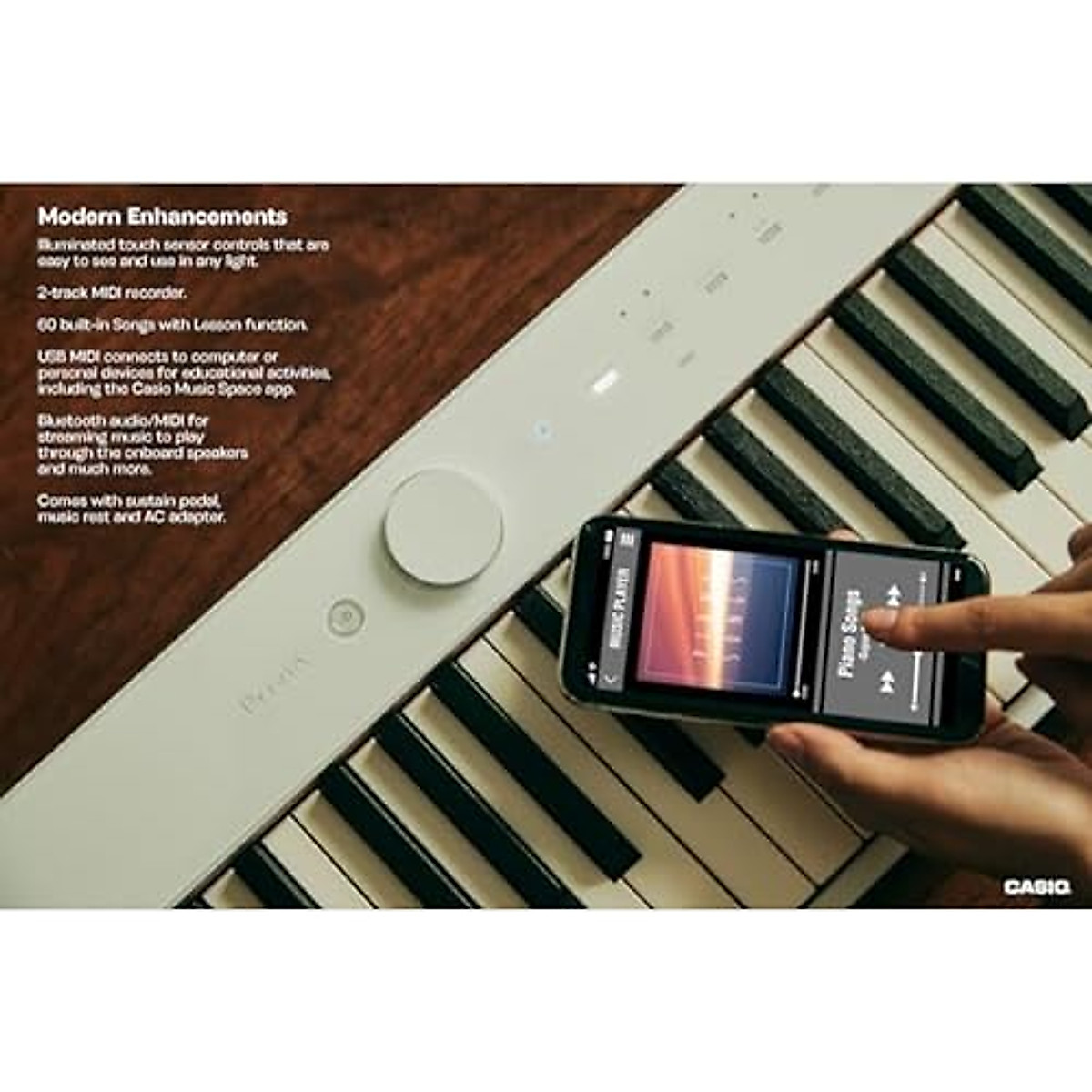 Casio Privia PX-S1100WE 88-Key Digital Piano (White)