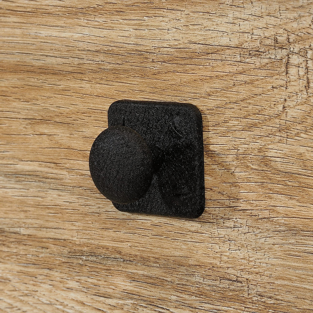 Sauder Steel River Side Table, L: 22.44" x W: 21.65" x H: 23.11", Milled Mesquite Finish