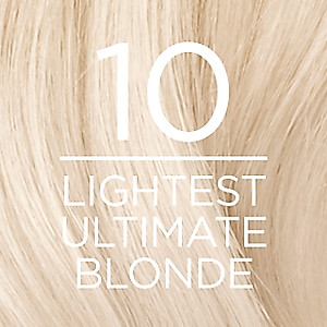 L'Oreal Paris Excellence Creme Permanent Triple Care Hair Color, 10 Lightest Ultimate Blonde, Gray Coverage For Up to 8 Weeks, All Hair Types, Pack of 1