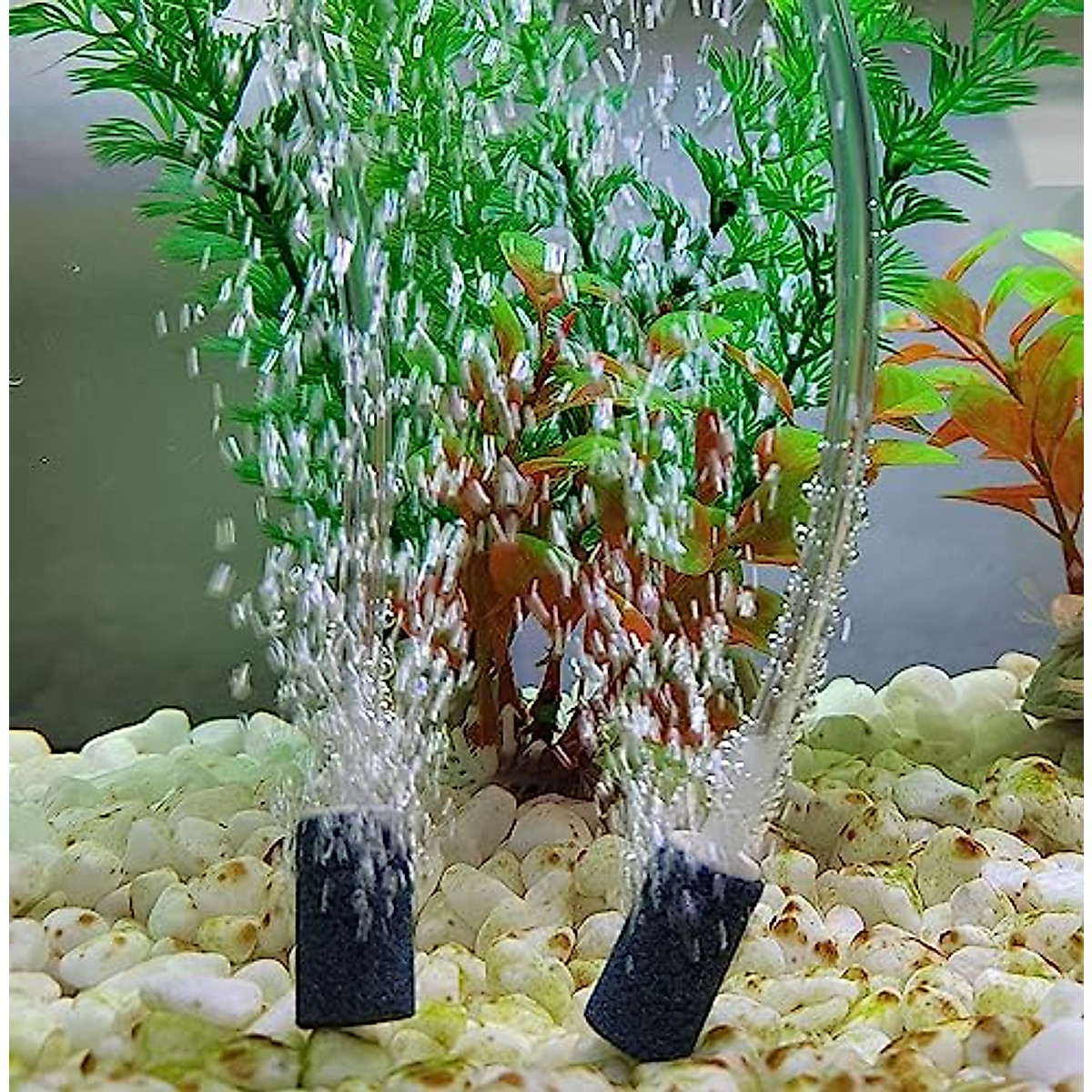 AQUANEAT Aquarium Air Stones 1 inch 12PCS, Bubble Stone, Fish Tank Airstones, Aerator Stone Bubble Diffuser, Air Pump Accessories for Aquariums, Fish Tanks, and Hydroponics