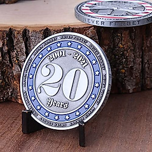 20 Years: Never Forget 9-11 Challenge Coin! 20 Years: Never Forget September 11th 2001. Limited Challenge Coin 2" Designed by Military Veterans