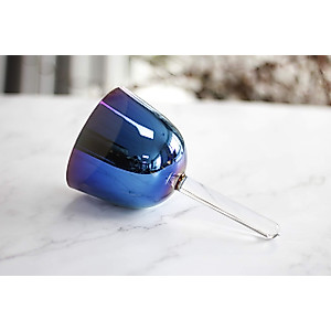 Handled Quartz Crystal Singing Bowl With Color 5 inch Note A