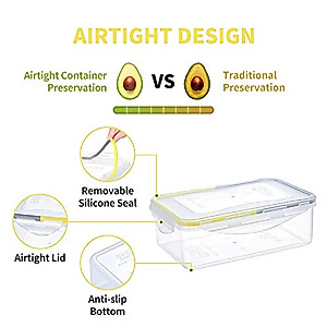 KIGI [2 PACK] 38.9 OZ Food Storage Containers with Lids Rectangular Leak-Proof Bento Box Airtight Meal Prep Containers,BPA FREE,Microwave Safe