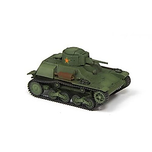 S-Model China PLA Captured Type 97 & M5A1 M5A1 Stuart Light Tank 2 Vehicles Set 1/72 ABS Tank Pre-builded Model