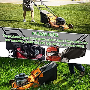 Lawnmower Grass Bag 964-04117A 664-04117A for MTD Troy Bilt 21" Lawn Mower 964-04117B 664-04011 664-04027 664-04034 Fit TB110 TB210 TB260 TB130 TB230 TB280ES TB280 (Without Catcher Frame)