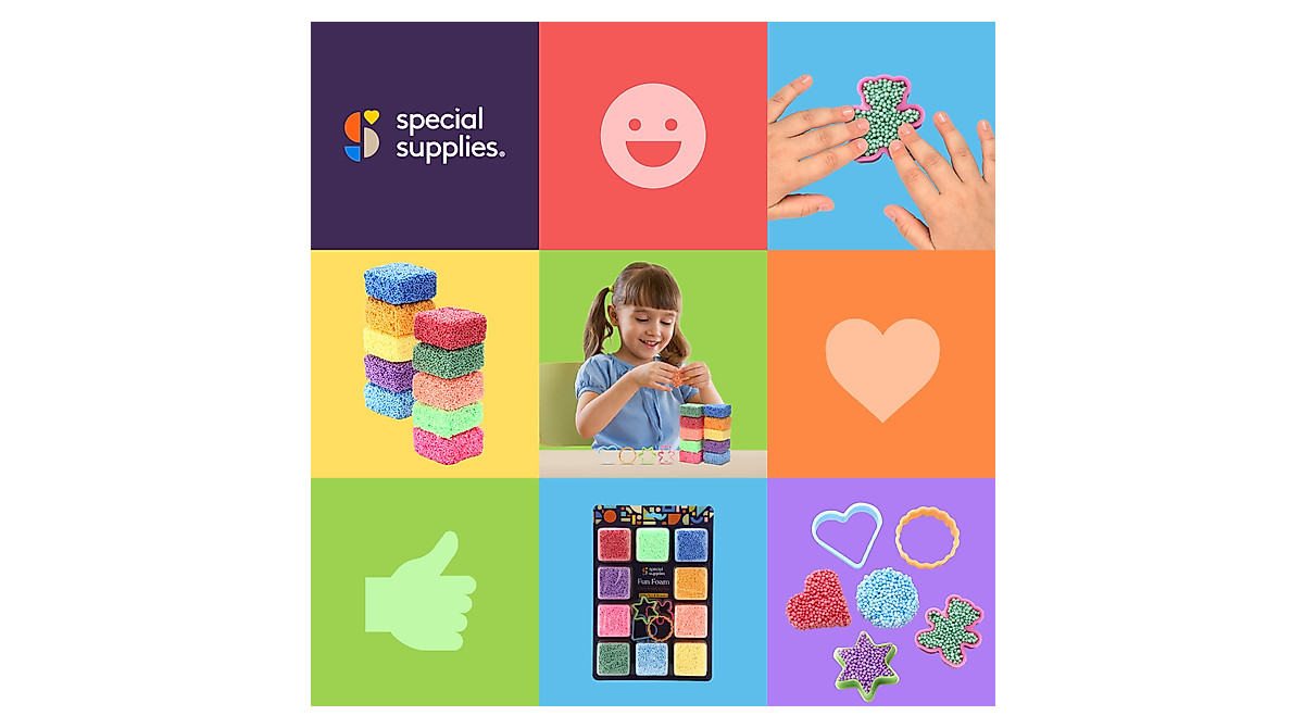 Fun Foam Beads Play Kit for Kids - Creative Learning