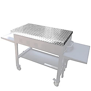 KUAFU Griddle Cover 36 Inch Compatible with Blackstone Griddle Lid Waterproof Silvery Aluminum Hard Cover with Stainless Steel Handle for Outdoor BBQ Hood Blackstone Griddle Accessories