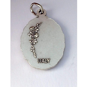 THE SACRED HEART OF MARY (IMMACULATE HEART OF MARY) - THE PATRON SAINTS MEDALS - 100% MADE IN ITALY (OVAL SHAPE)