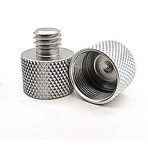 MxTong Mic Stand Adapter 5/8" to 3/8" Tripod Thread Screw Adapter for Microphone Stand Mount Microphone Stand Adapter to Tripod Adapter 2 Pack