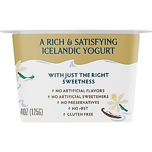 Icelandic Provisions, Vanilla Bean Extra Creamy SKYR, 4.4 Ounce