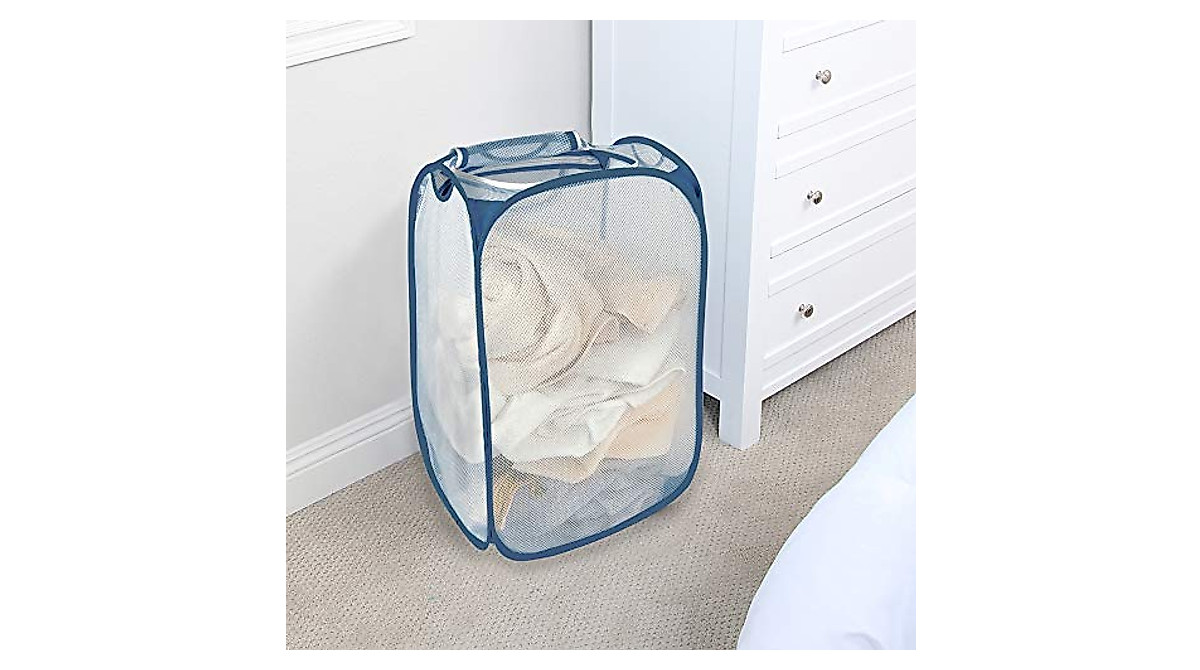 Smart Design Deluxe Collapsible Laundry Basket – 3 Loads