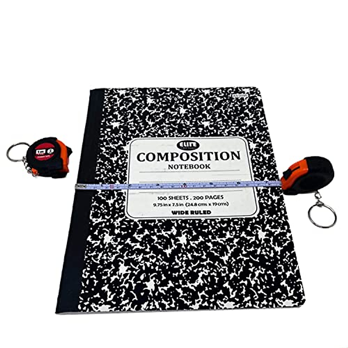 3 Pieces 1m/3ft Mini Keychain Portable Retractable Steel Tape Metric/Inch Measuring Tape Ruler Slide Lock for Body Measure, Kids Adult (3)