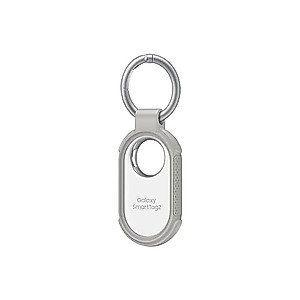 SAMSUNG Galaxy SmartTag2 Rugged Case, GPS Tracker Holder, Tracking Device Protective Cover with Key Ring, Non-Slip Pattern on Side, Bumper Protection on Bottom, EF-RT560TJEGUS, Gray