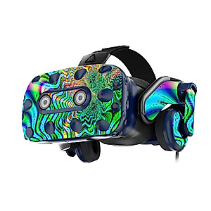 MightySkins Skin Compatible with HTC Vive Pro VR Headset - Psychedelic | Protective, Durable, and Unique Vinyl Decal wrap Cover | Easy to Apply, Remove, and Change Styles | Made in The USA