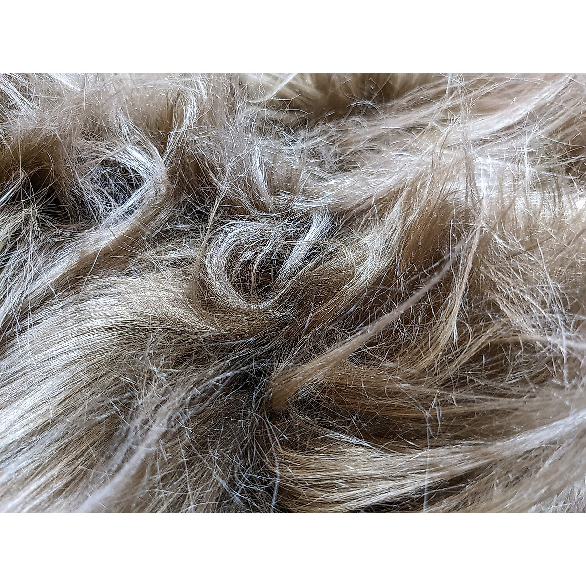 Home Collezione by Salvani Sheepskin Rug Throw Genuine Icelandic (Frosted Brown Curly)