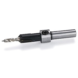 WOODRIVER 9/64" x 3/8" Carbide-Tipped Countersink Set with Brad Point Pilot
