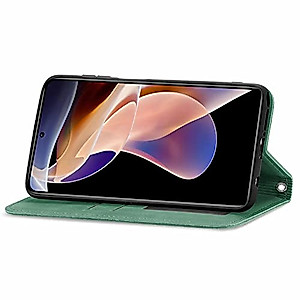 YBROY Case for Motorola ThinkPhone, Magnetic Flip Leather Premium Wallet Phone Case, with Card Slot and Folding Stand, Case Cover for Motorola ThinkPhone.(Green)