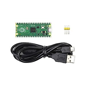 waveshare A Low-Cost High-Performance Microcontroller Board Compatible with Raspberry Pi Pico (with Pre-soldered Header)(3 Items)