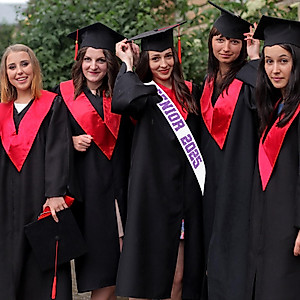 Generic Senior Sash 2025, Graduation Sash White with Purple Glitter Letter, Class of 2025 Sash for Graduation Party, Senior Cheer Sashes, Cheerleader Sash, Class Competition Sashes